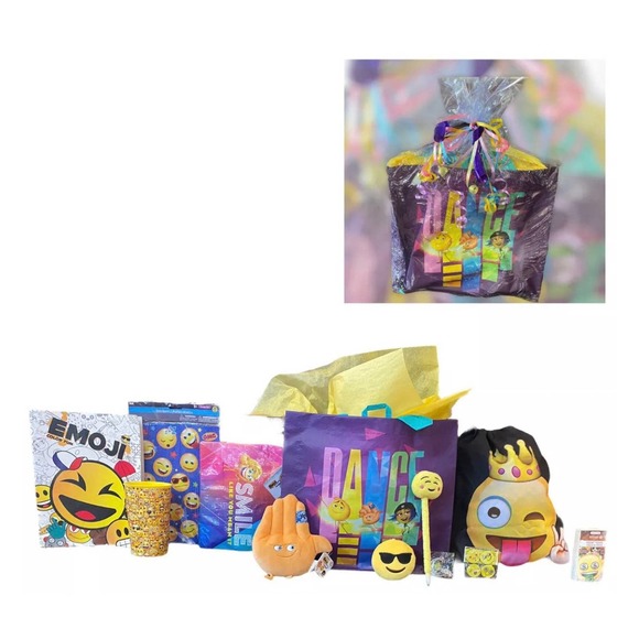 Emoji | Toys | Emoji Gift Basket Drawstring Bag Plush Hi5 Hand Pillow ...